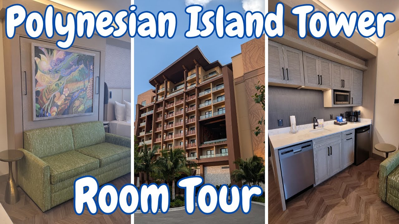 Disney's Island Tower at The Polynesian | Deluxe Studio Room Tour ...