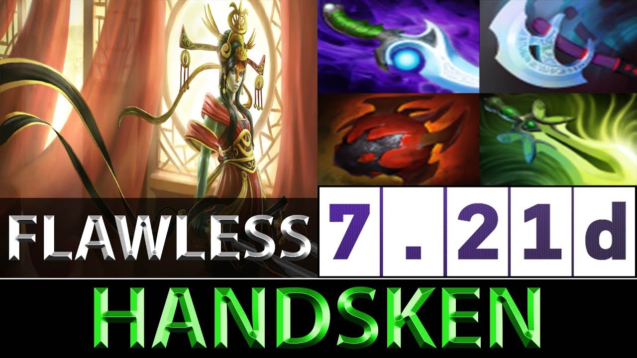 Handsken [Naga Siren] The Flawless Farming Dota 2 7.21d - YouTube