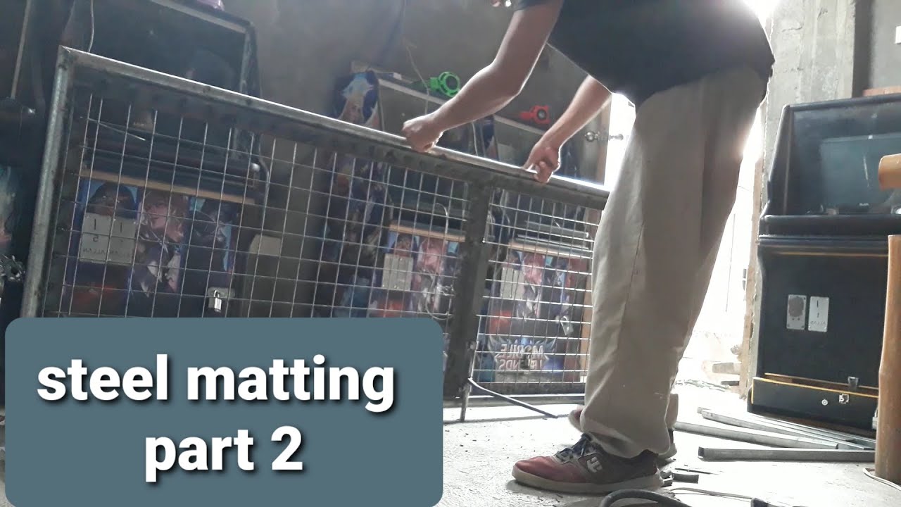 pag gawa ng gate gamit ang steel matting(part2)/matipid at matibay ...