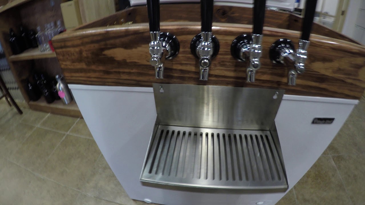 Custom built keezer - YouTube