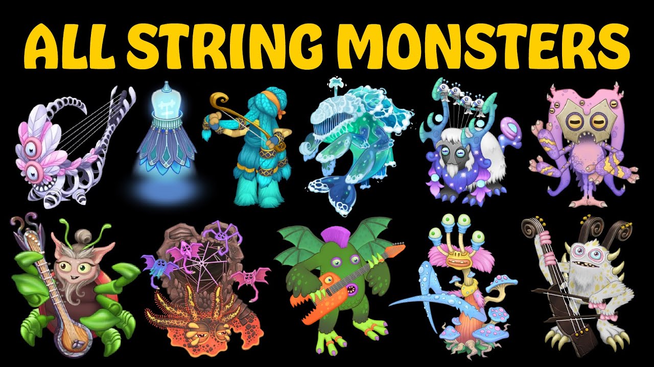 All STRING Monsters (My Singing monsters) - YouTube