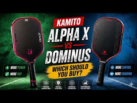 Kamito Alpha X vs Kamito Dominus Pickleball Paddles | The Ultimate Comparison #pickleball #kamito