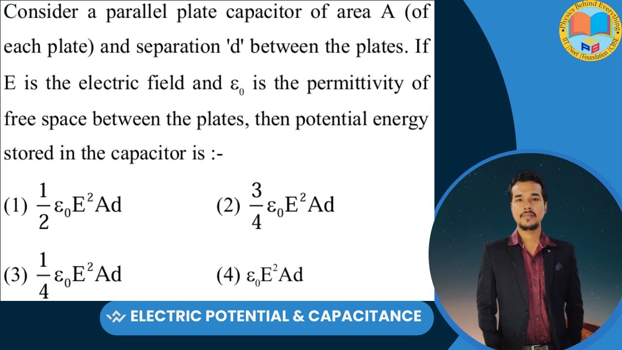 Consider a parallel plate capacitor of area A (of each plate) and ...