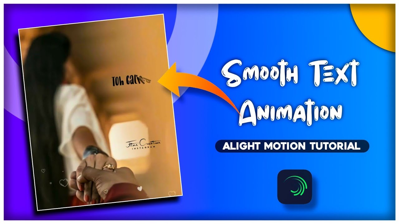 Smooth Text Lyrical Video Editing Alight Motion | Alight Motion Text ...