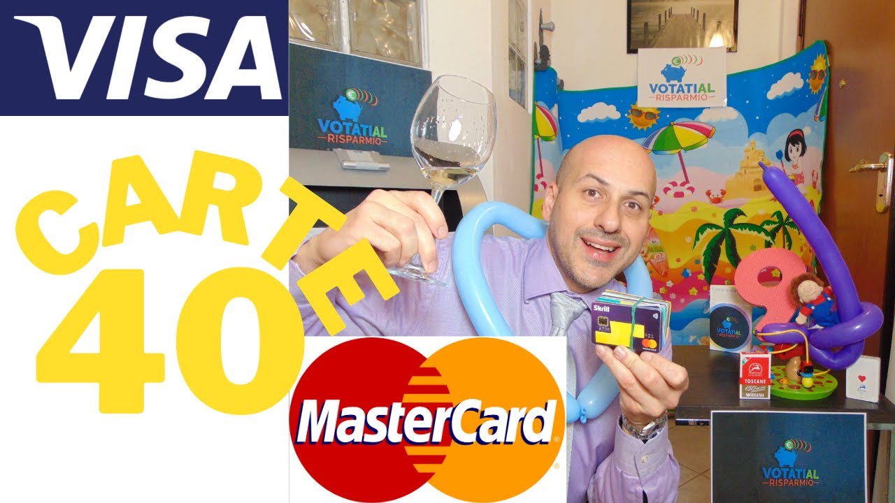 Le mie 40 carte tutte attive gratis e con bonus di debito e di credito ...