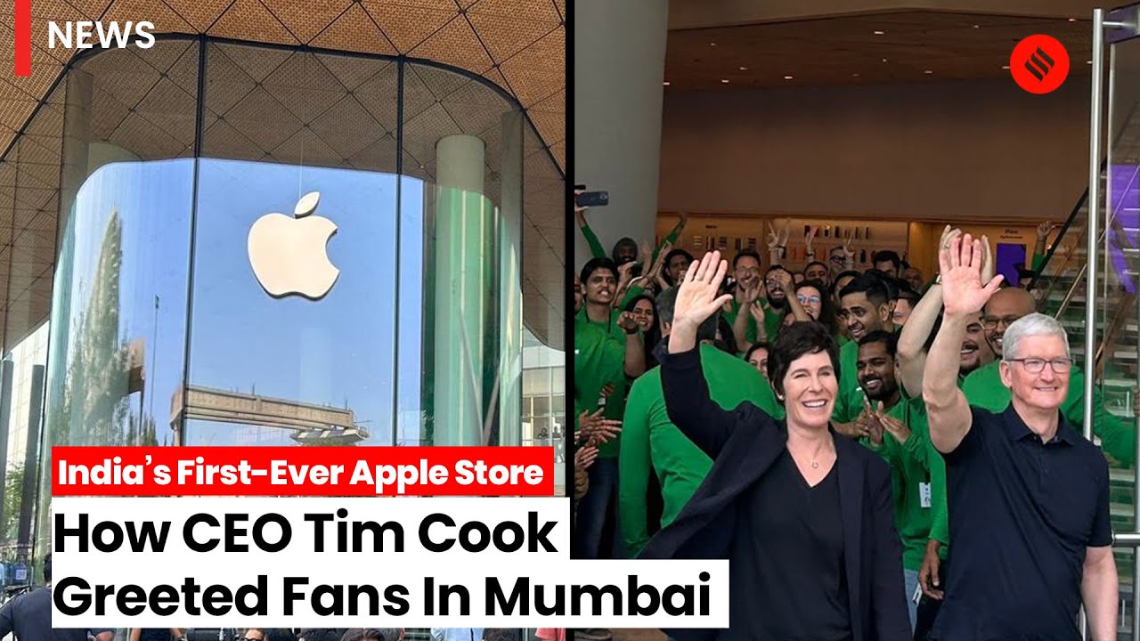 Watch How CEO Tim Cook Greeted Fans As India's First-Ever Apple Store ...