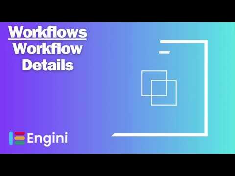 Workflows: Workflow Details | Engini.io Tutorials - YouTube