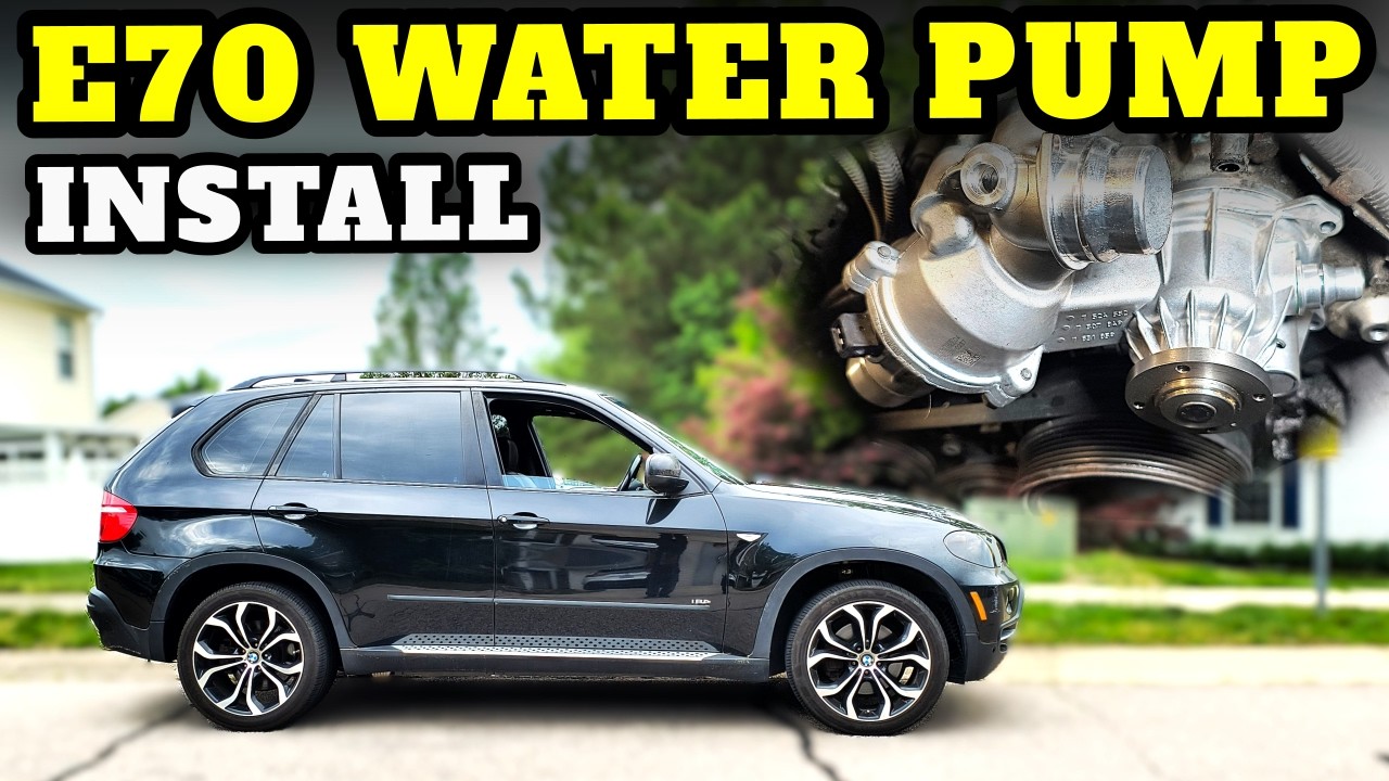 BMW X5 4.8i water pump replacement | E70 N62 | Big Trouble PT 15 - YouTube
