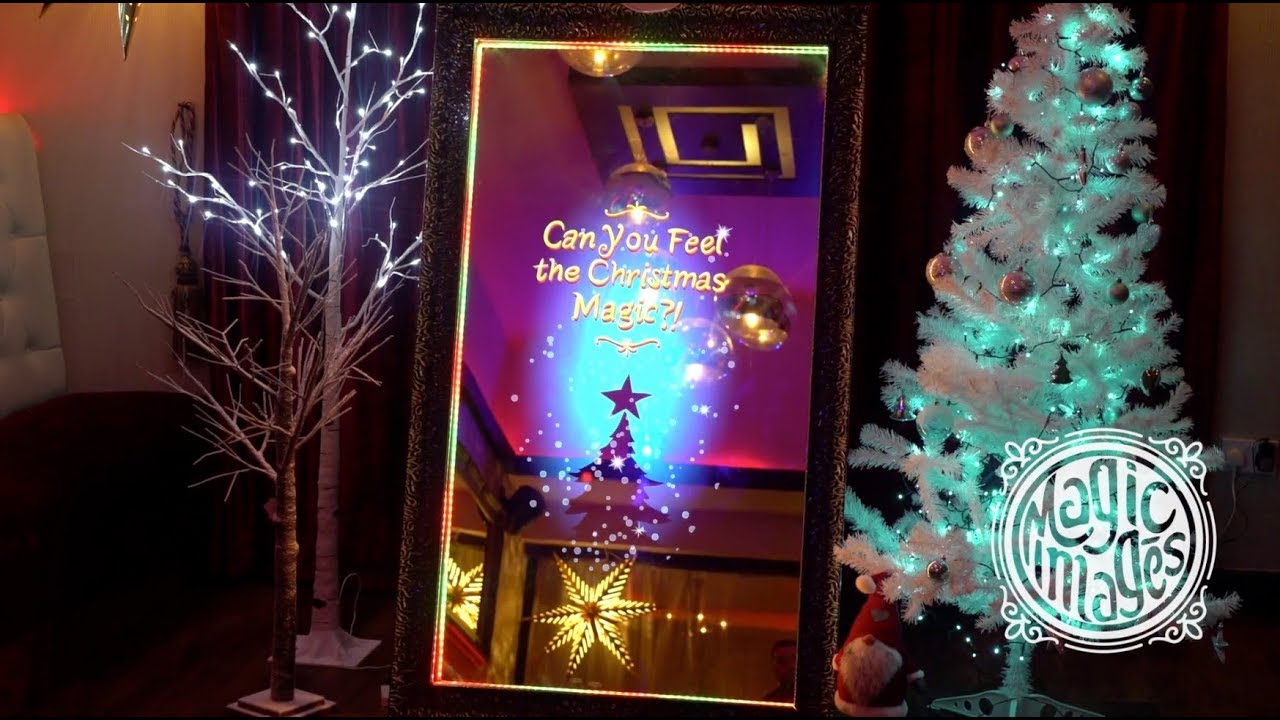 Magic mirror Christmas party - YouTube