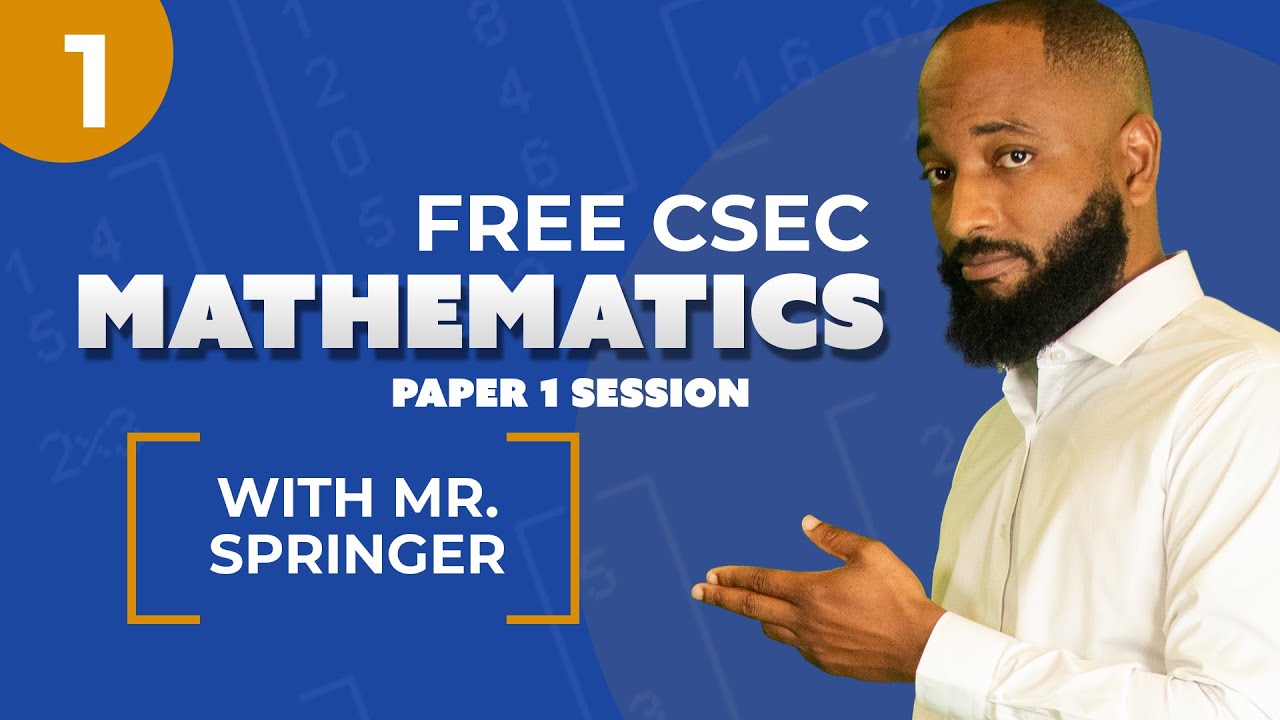 CSEC Maths P1 (MCQ) Freestyle Session before exams - YouTube