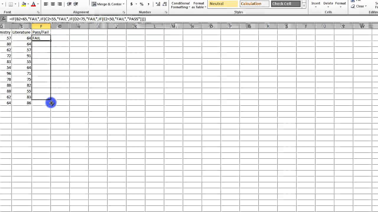 9 5 Assigning A Pass Fail Grade To A Student MS Excel Urdu MS 9-5-assigning-a-pass-fail-grade-to-a-student-ms-excel-urdu-ms