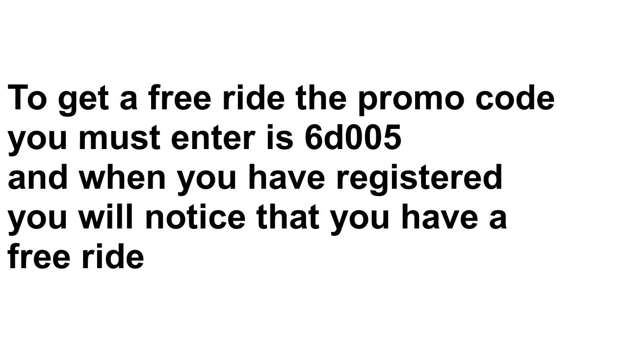 How to get a free uber ride - YouTube