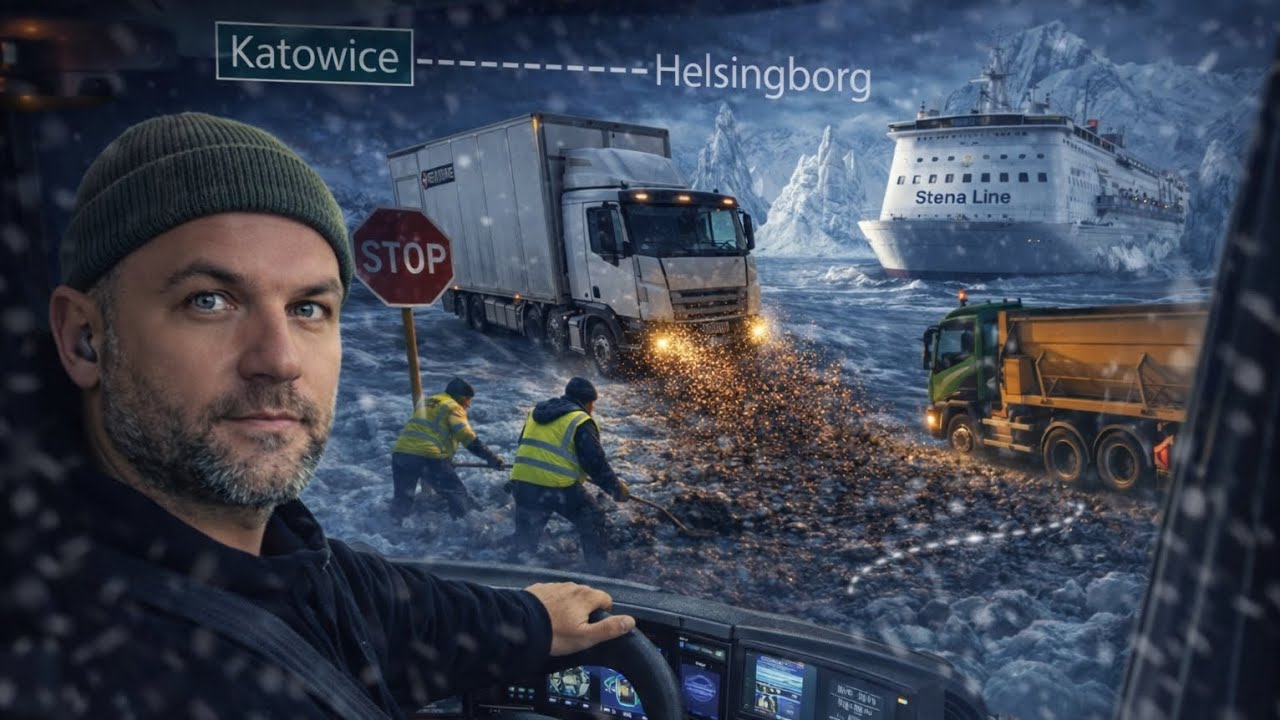 Hard trip from Katowice to Helsingborg. Ice everywhere. Soundtrack ...