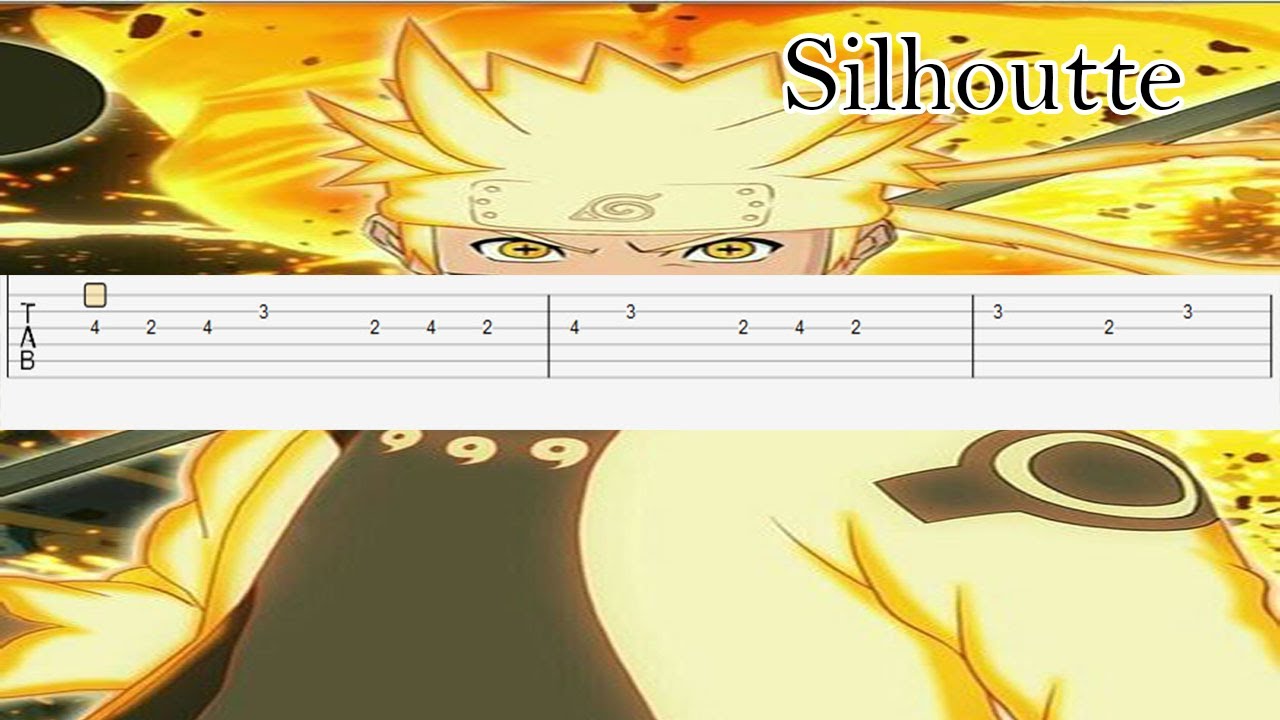 Silhoutte - Naruto Shippuden Opening / OP 16 - Kana-Boon - Easy Guitar ...