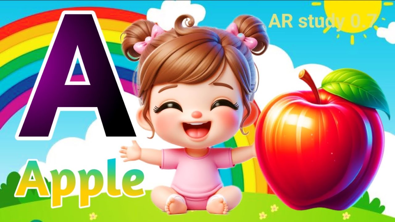A for apple video । A for apple abc phonics cartoon। A for apple abc ...
