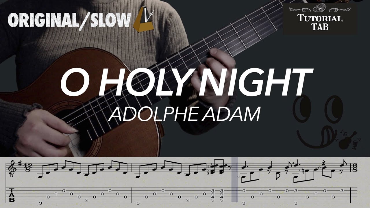 O Holy Night (Fingerstyle Tutorial with TAB) - YouTube