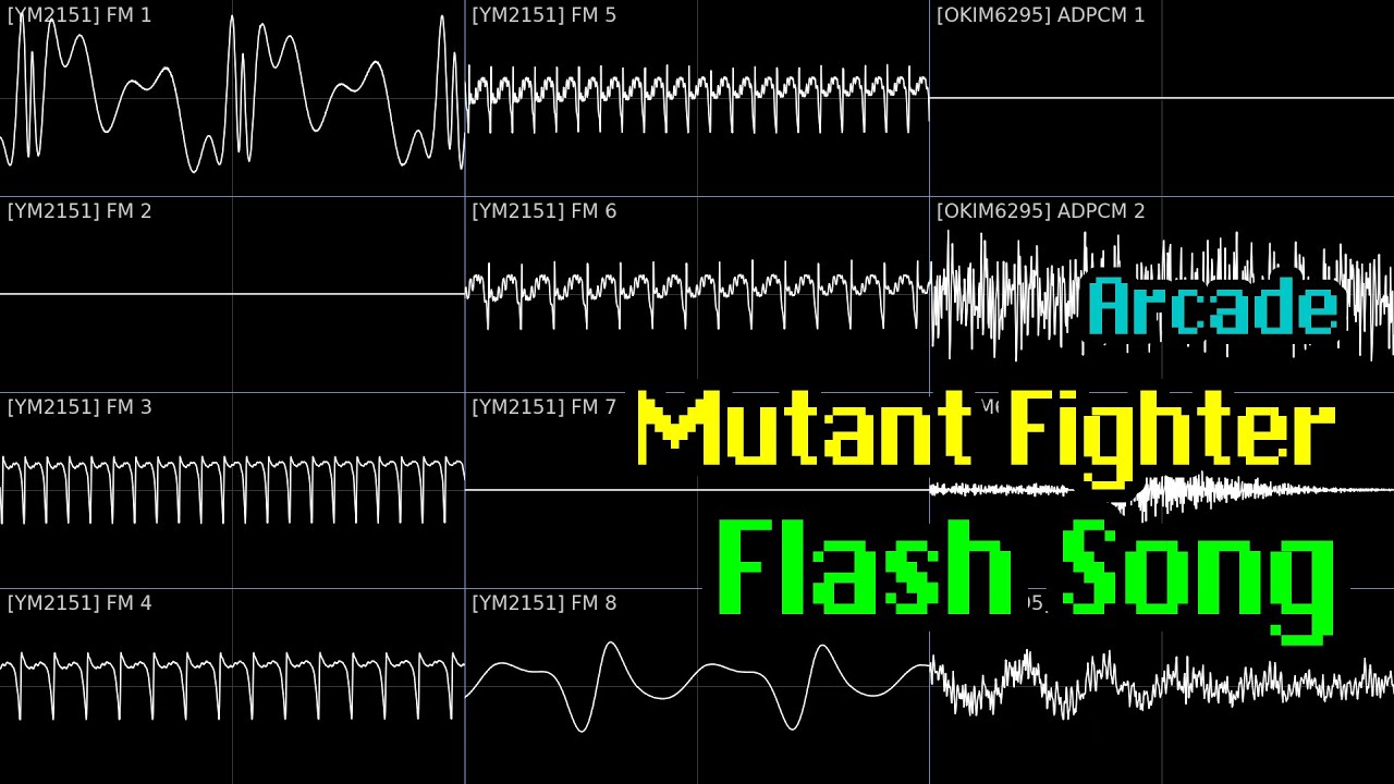 Akira Takemoto - "Flash Song" (Mutant Fighter, Arcade) [Oscilloscope ...