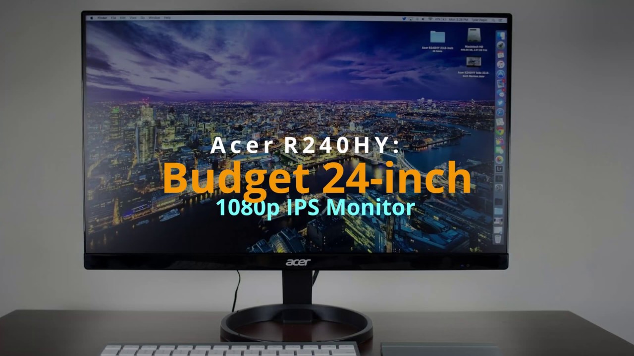 Acer R240HY: Budget 24-inch 1080p IPS Monitor - YouTube