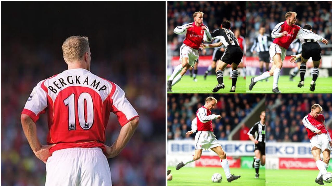 Learn The Bergkamp Flick In A Minute!🇩🇰| Dennis Bergkamp Goal vs ...