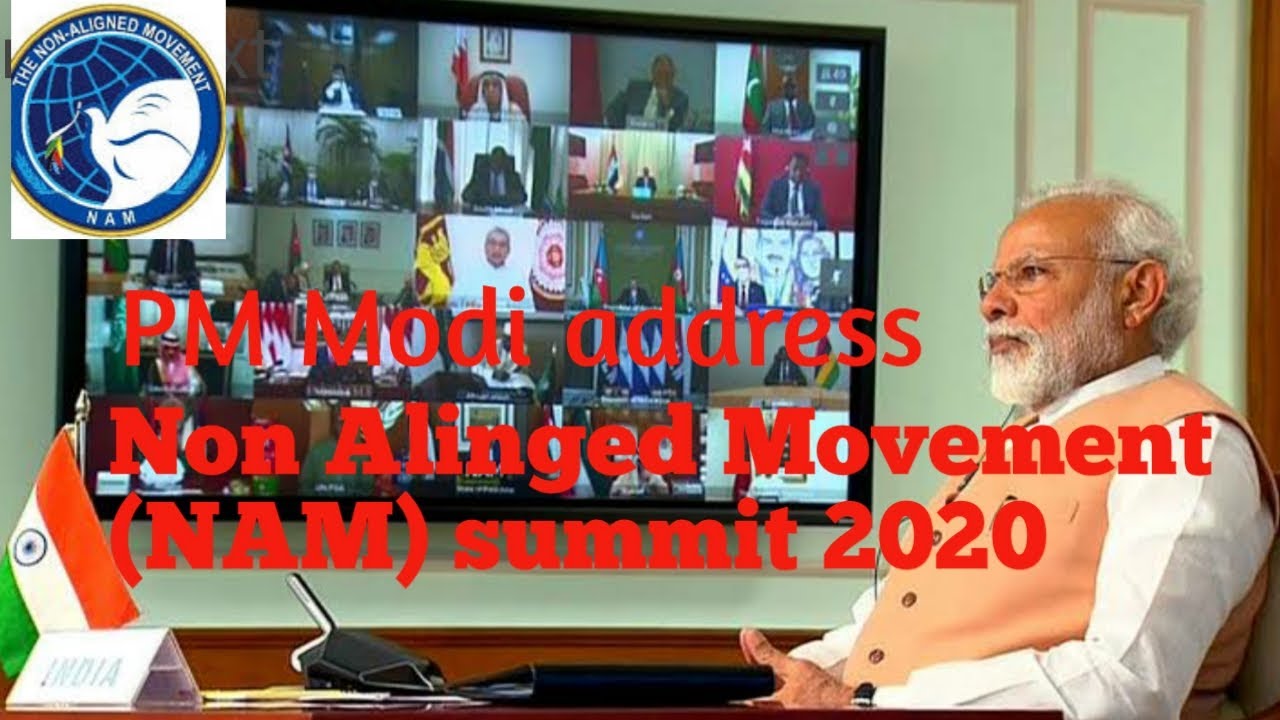 Non Aligned Movement Summit (NAM) 2020.PM Modi Address Virtual NAM ...