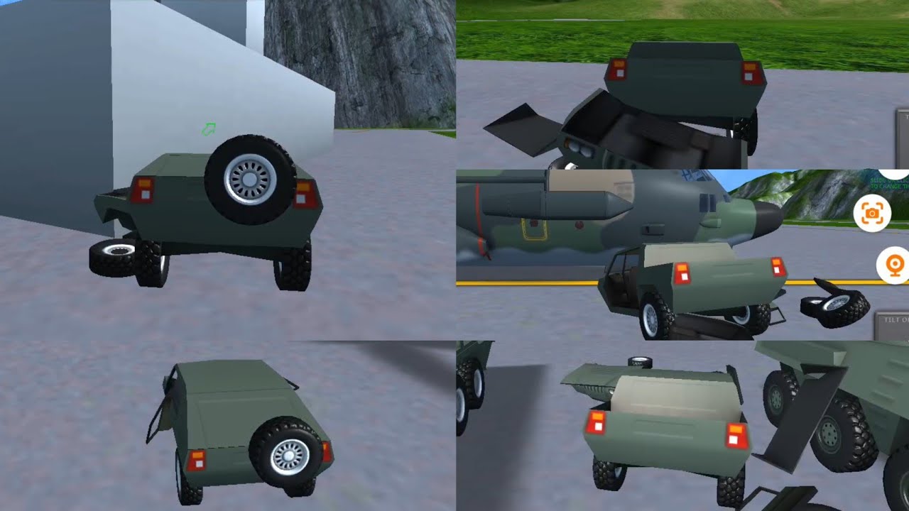 Turboprop Flight Simulator Jeep LMV-B1 4x4 Crash Compilation Part 3 ...