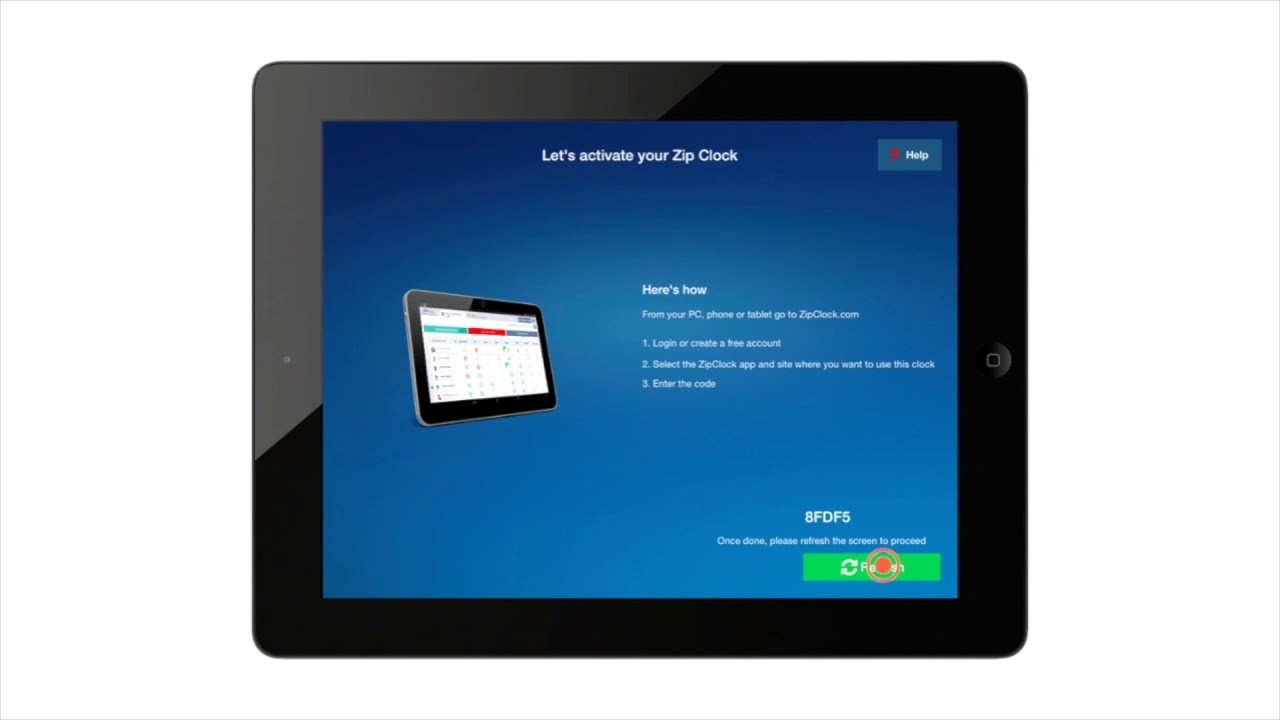 Choose a Time Punch Device Within Zip Clock - YouTube