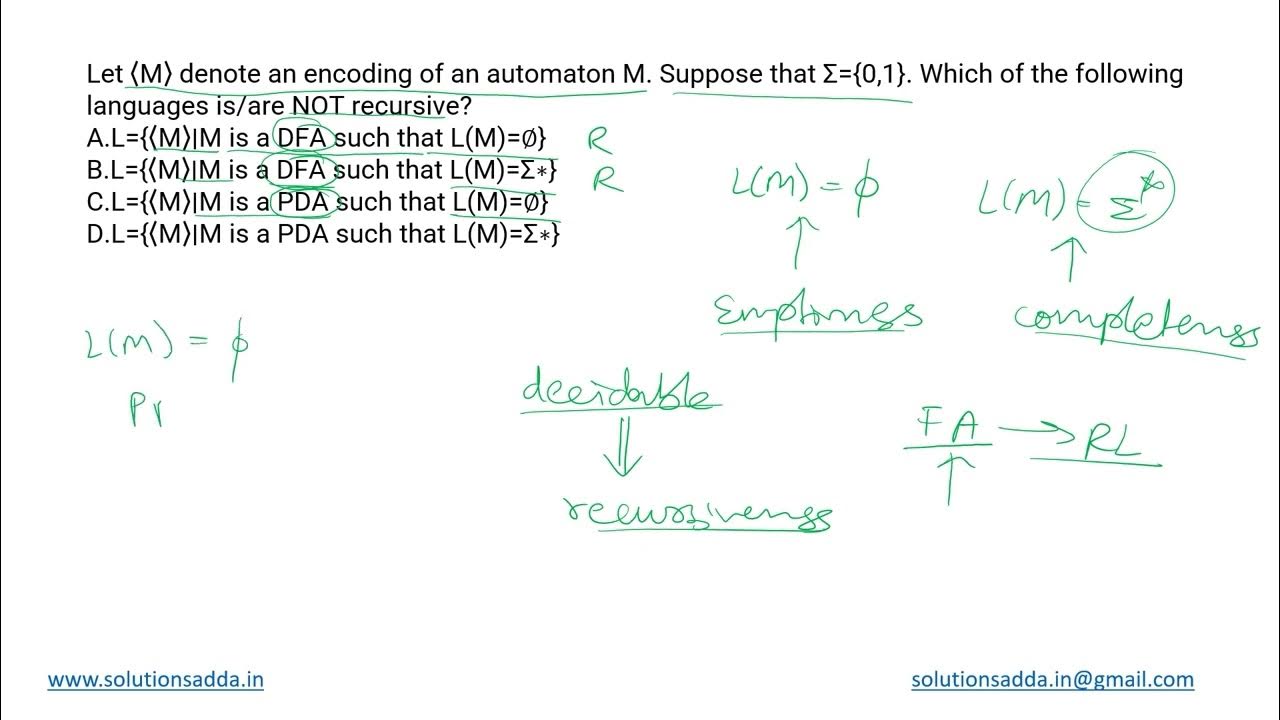 Gate 2021 Set 1 Toc Finite Automata Gate Test Series Solutions Adda Explained By Pooja
