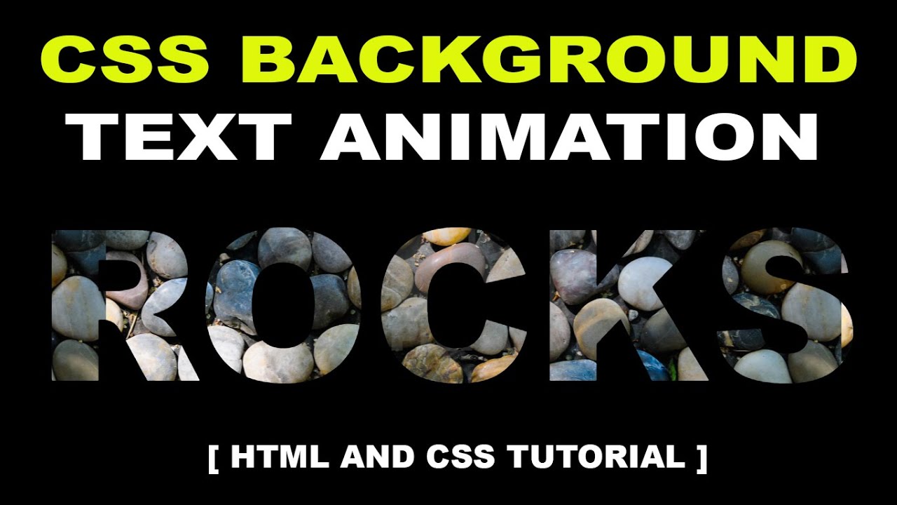 CSS Background Text Animation || HTML and CSS - YouTube