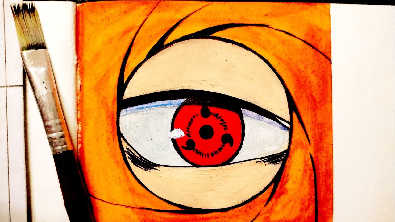 How to draw obito Uchiha Eye easy step by step | Anime drawing Tutorial ...