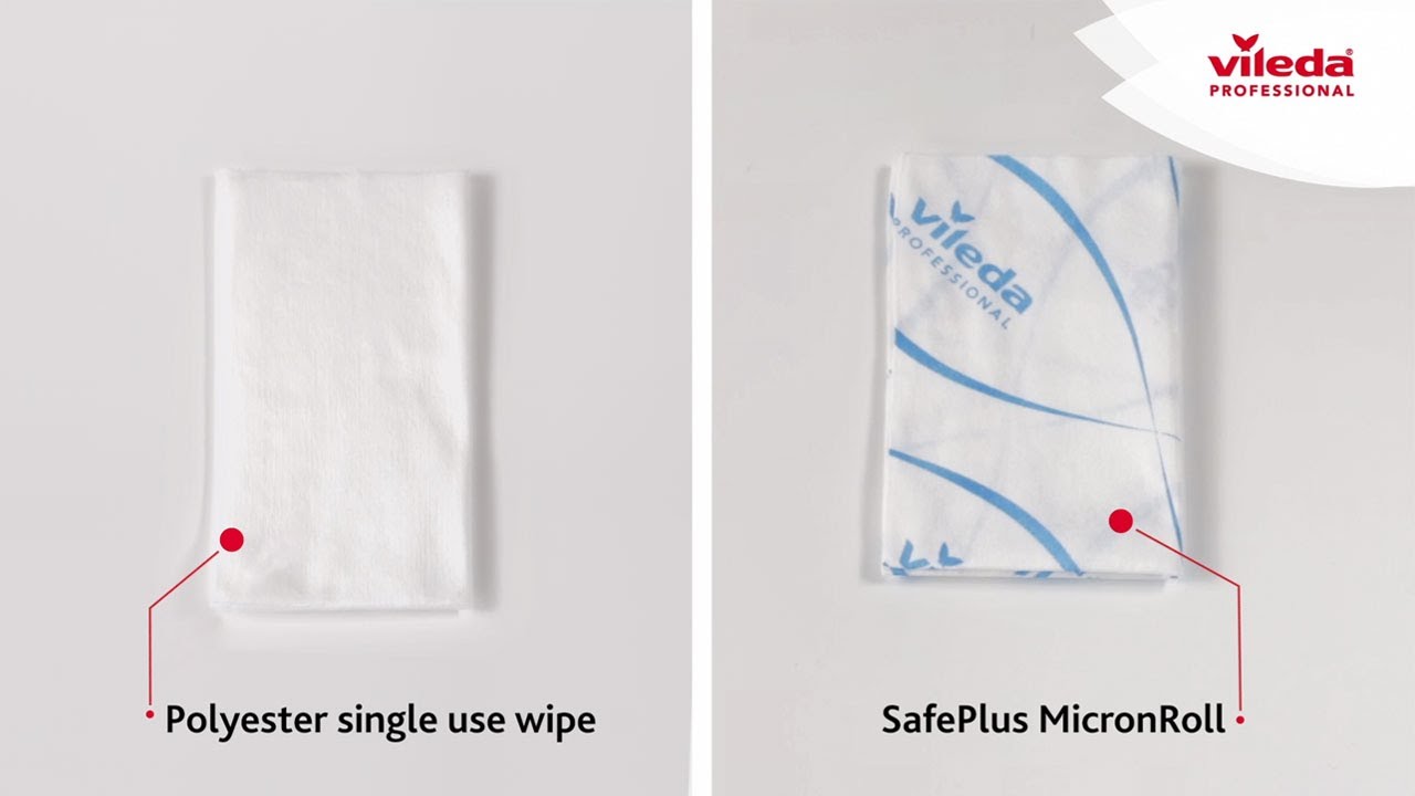 Vileda Professional: SafePlus Maxi System - Microfibre Power - YouTube
