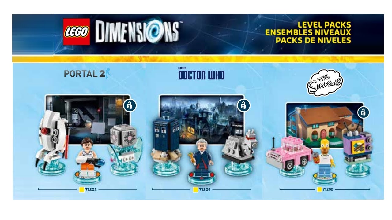 LEGO Dimensions - Portal, Doctor Who, Simpsons, Jurassic World sets ...