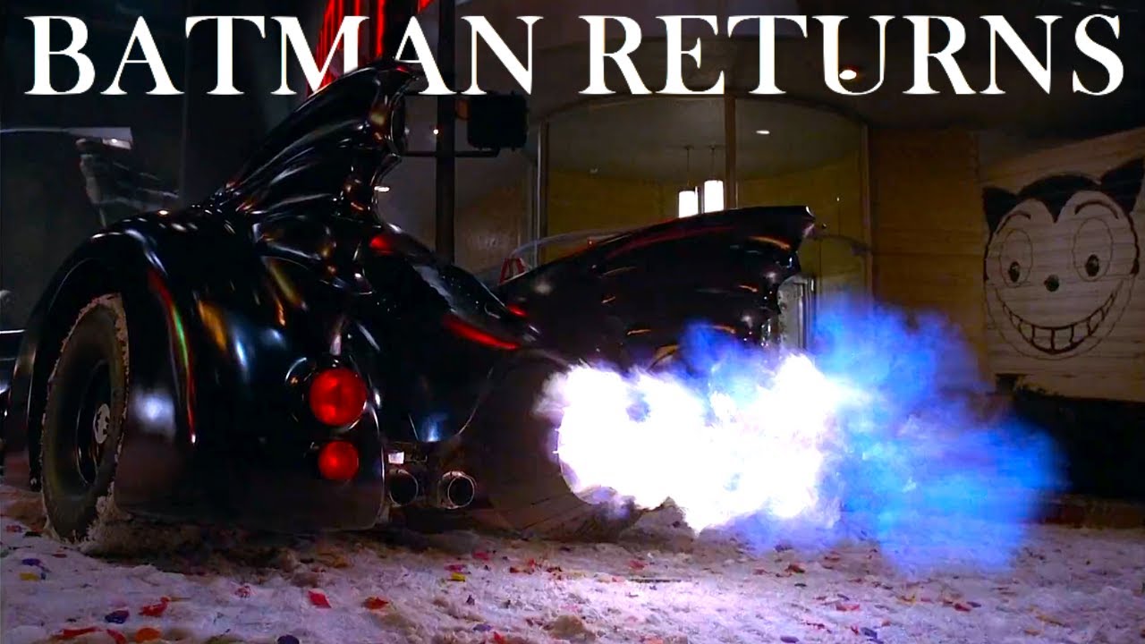 Batman Returns (1992) — Every Batmobile Scene - YouTube