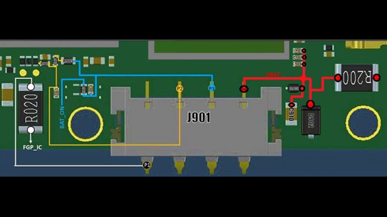 Huawei G610 Battery Connector Jumper Ways - YouTube