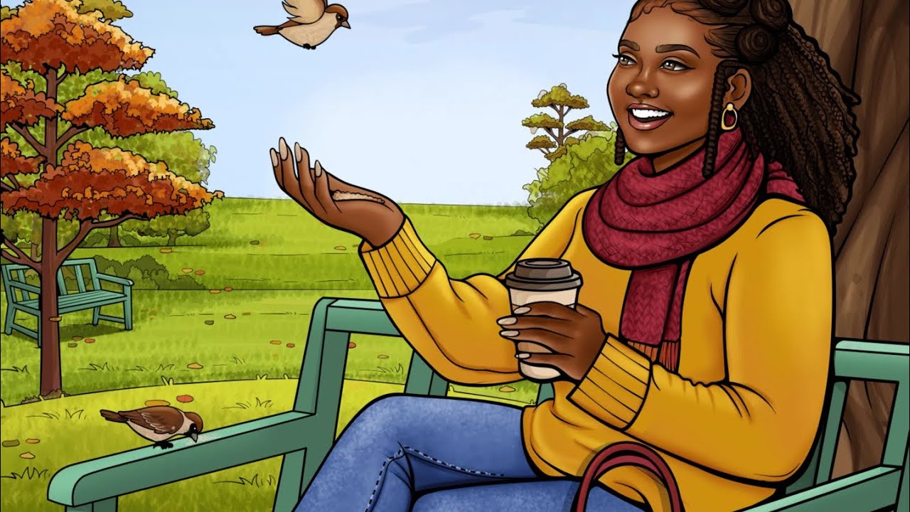 Hey Color Paint by Numbers app Colour with me Girl enjoying autumn # ...