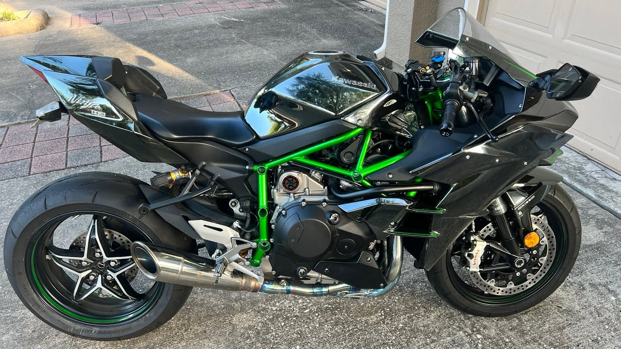 Ninja H2 ride with chill sounds and loud exhaust - YouTube