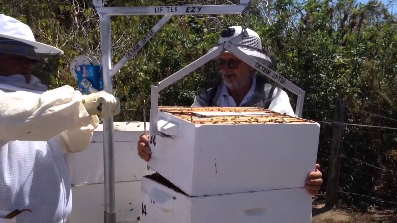 Portable Hive Crane - YouTube