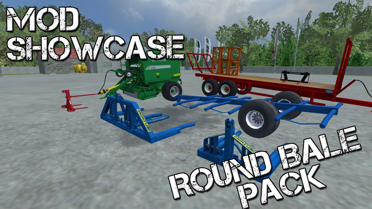 Farming Simulator 2013 Mod Showcase - Round Bale Mod - YouTube