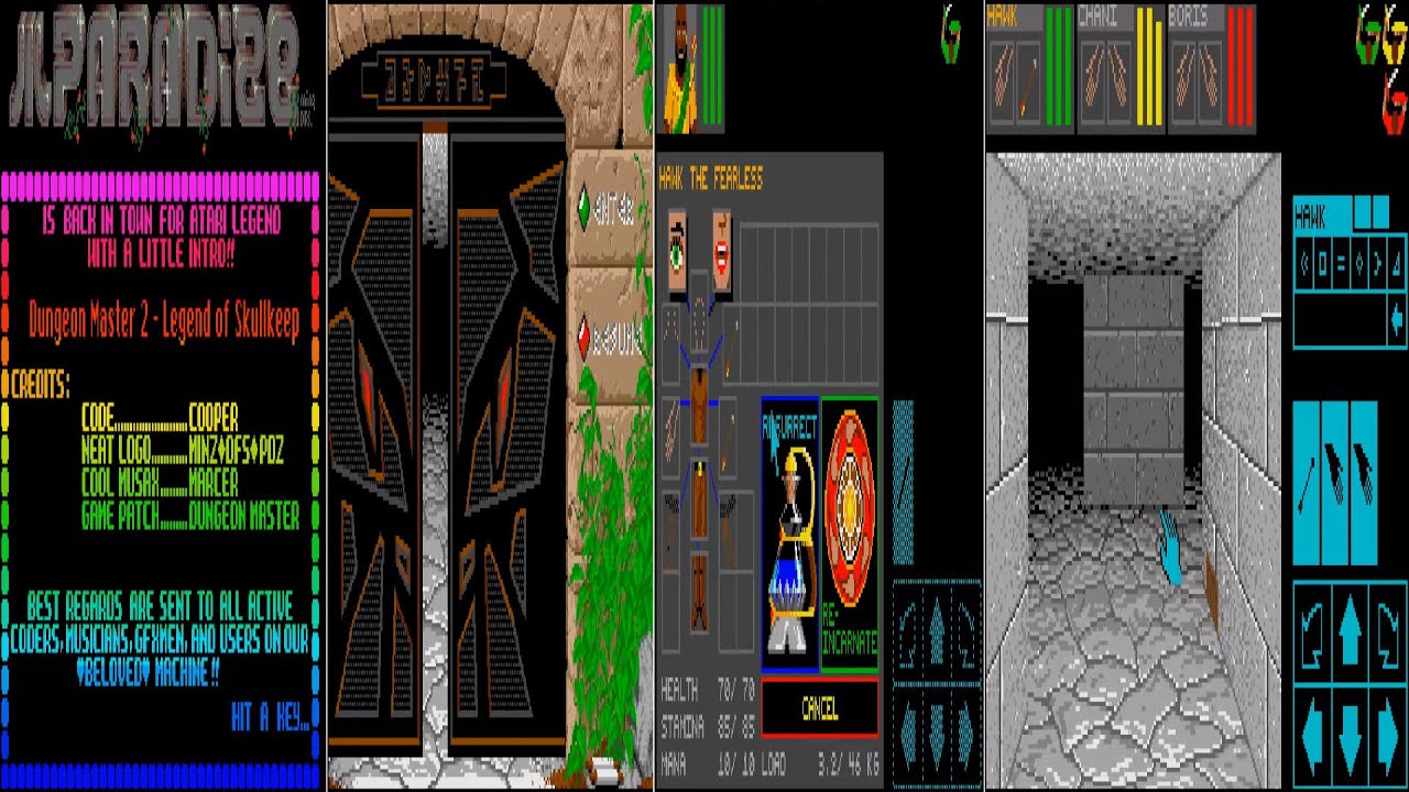 ATARI ST Dungeon Master 2 Legend of Skullkeep FROM Dungeon Master Data ...