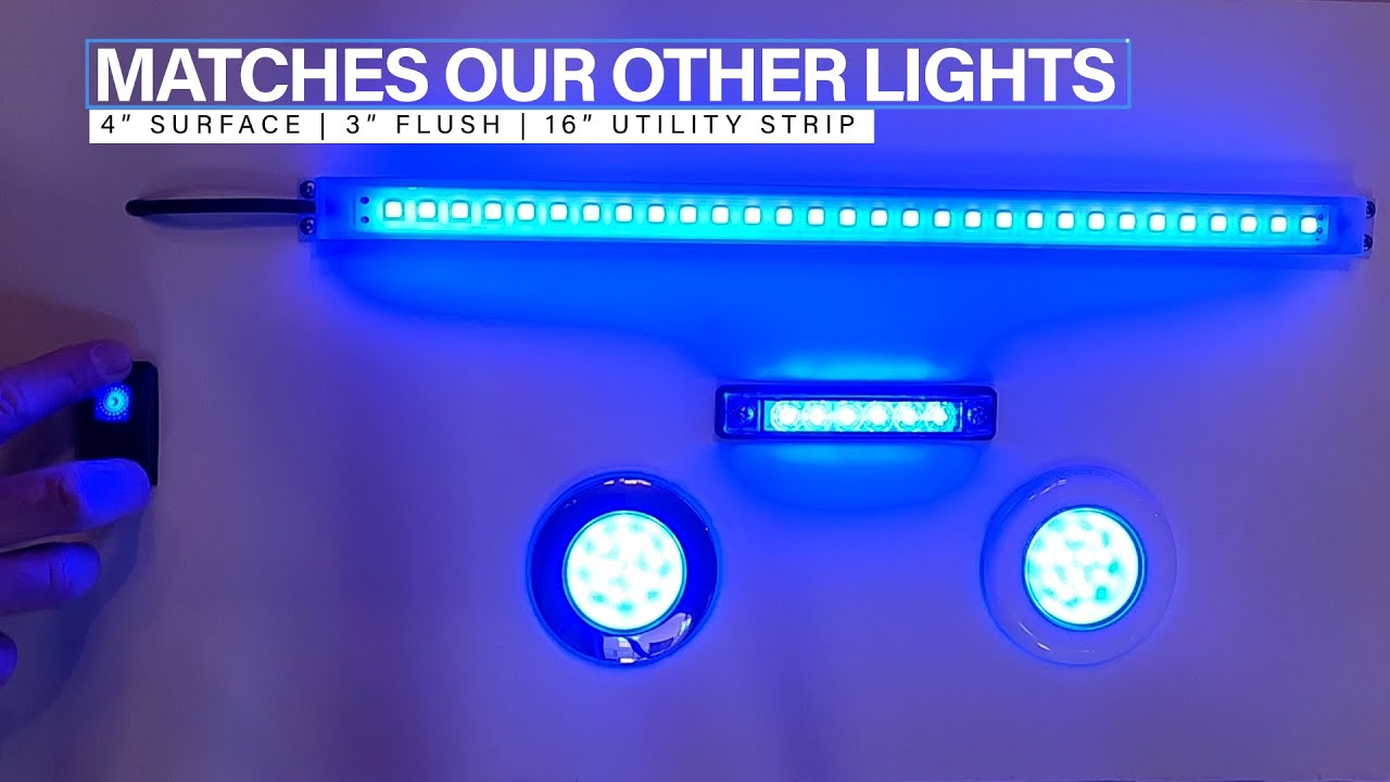 Wave One Marine | RGBW LED 4" OR 8" Internal Driver Surface Mount ...