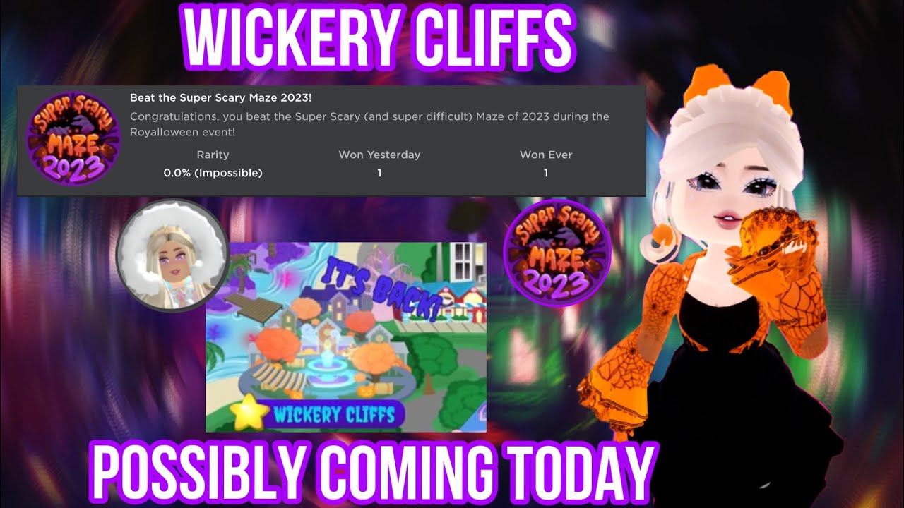 WICKERY CLIFFS POSSIBLY COMING TODAY!!? | Royale high - YouTube