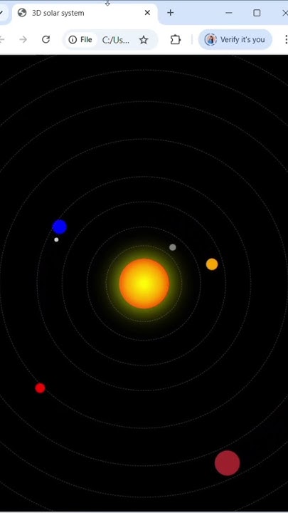 Solar system using HTML & CSS. For source code visit our channel#shorts #solarsystem - YouTube