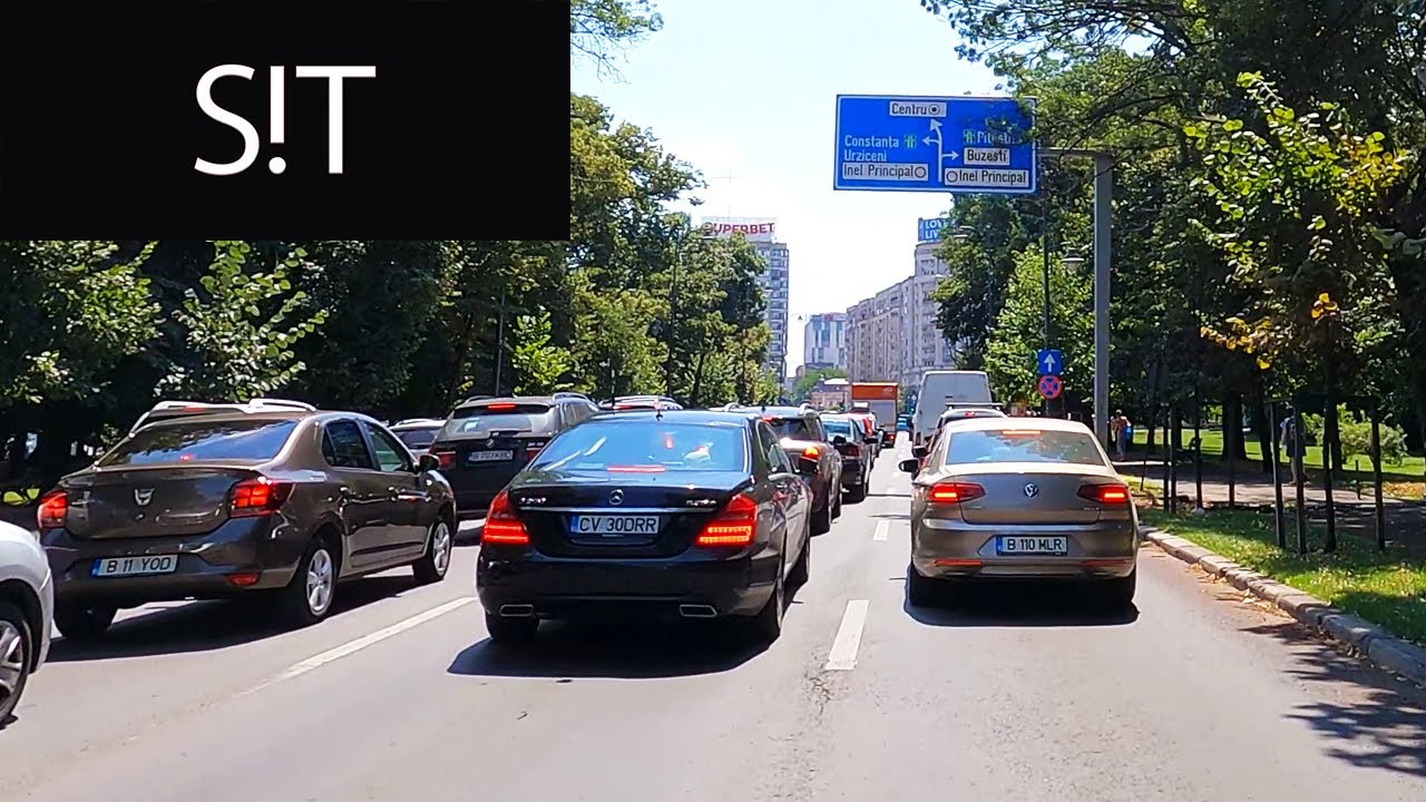 Traffic In Bucharest Romania - YouTube