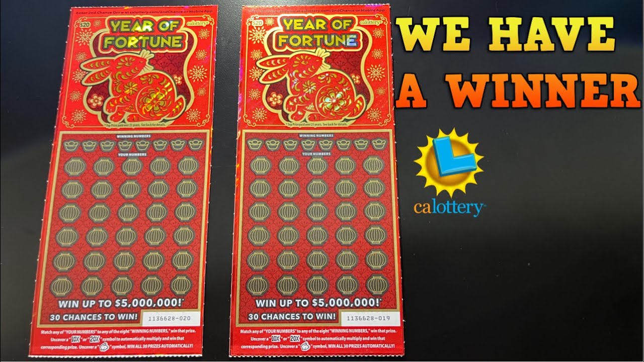 ONE WINNER OUT OF TWO $20 SCRATCH OFF TICKETS - CA LOTTERY - YouTube