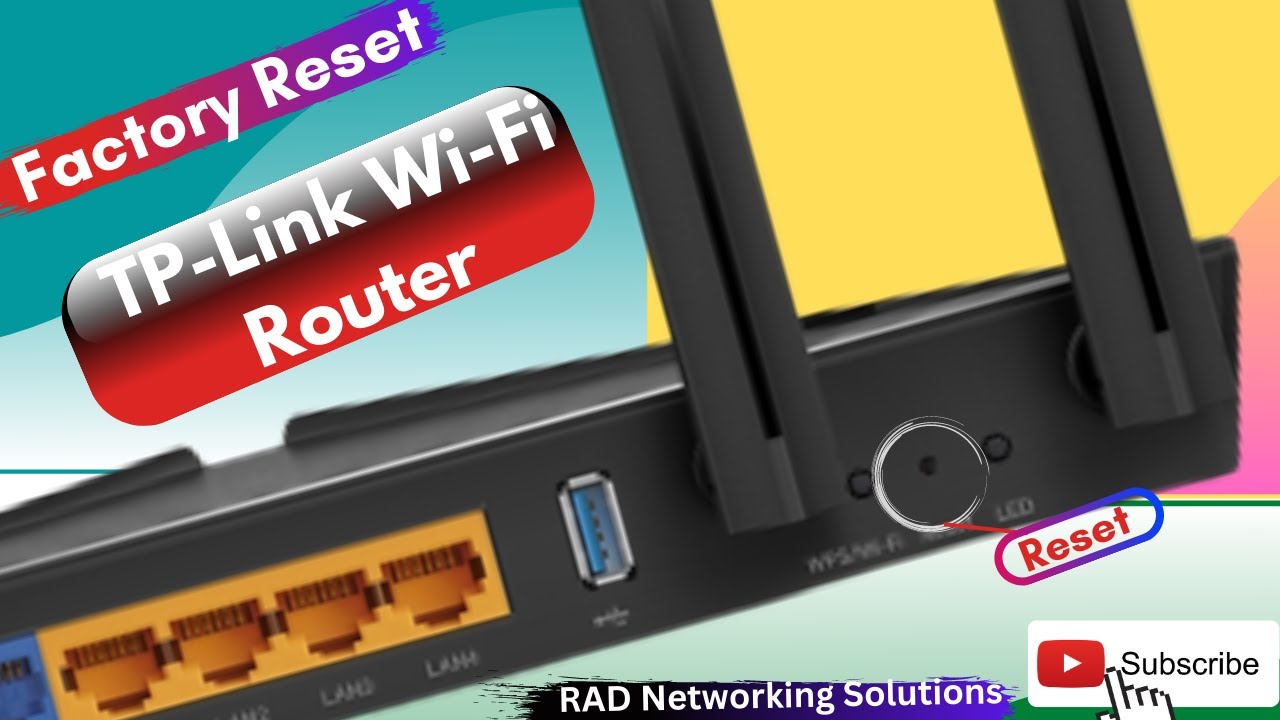 How to reset TP-Link Archer AX50 AX3000 Gigabit Dual-Band Wi-Fi Router ...