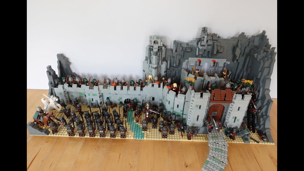 MOC #001 - Lego Helm's Deep & Minifigure Collection - YouTube
