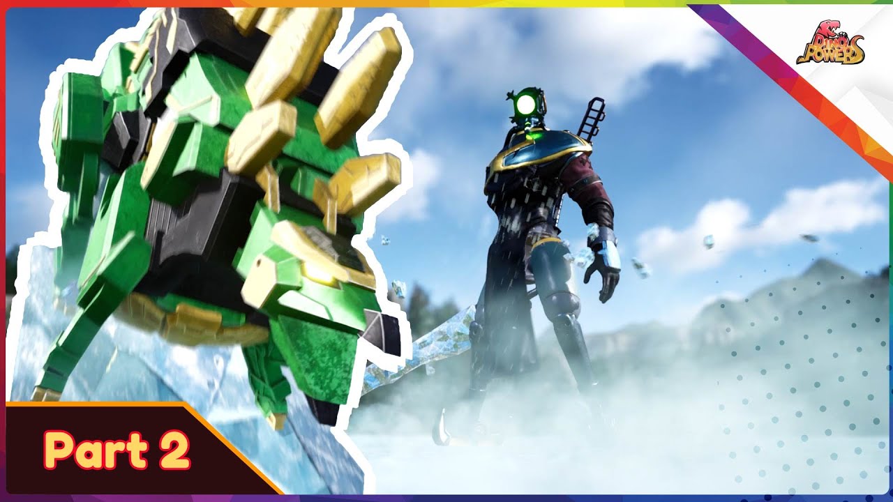 Dinopowers in Action! | Xeno Stego vs Ice Cymon part 2 - YouTube