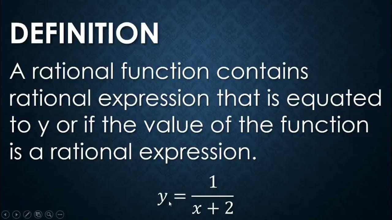 Part 2 Differentiate rational equations functions inequaities - YouTube