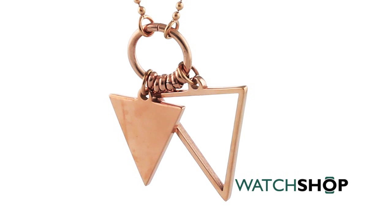 STORM Jewellery Ladies' PVD rose plating Rohaise Necklace (9980750/RG ...