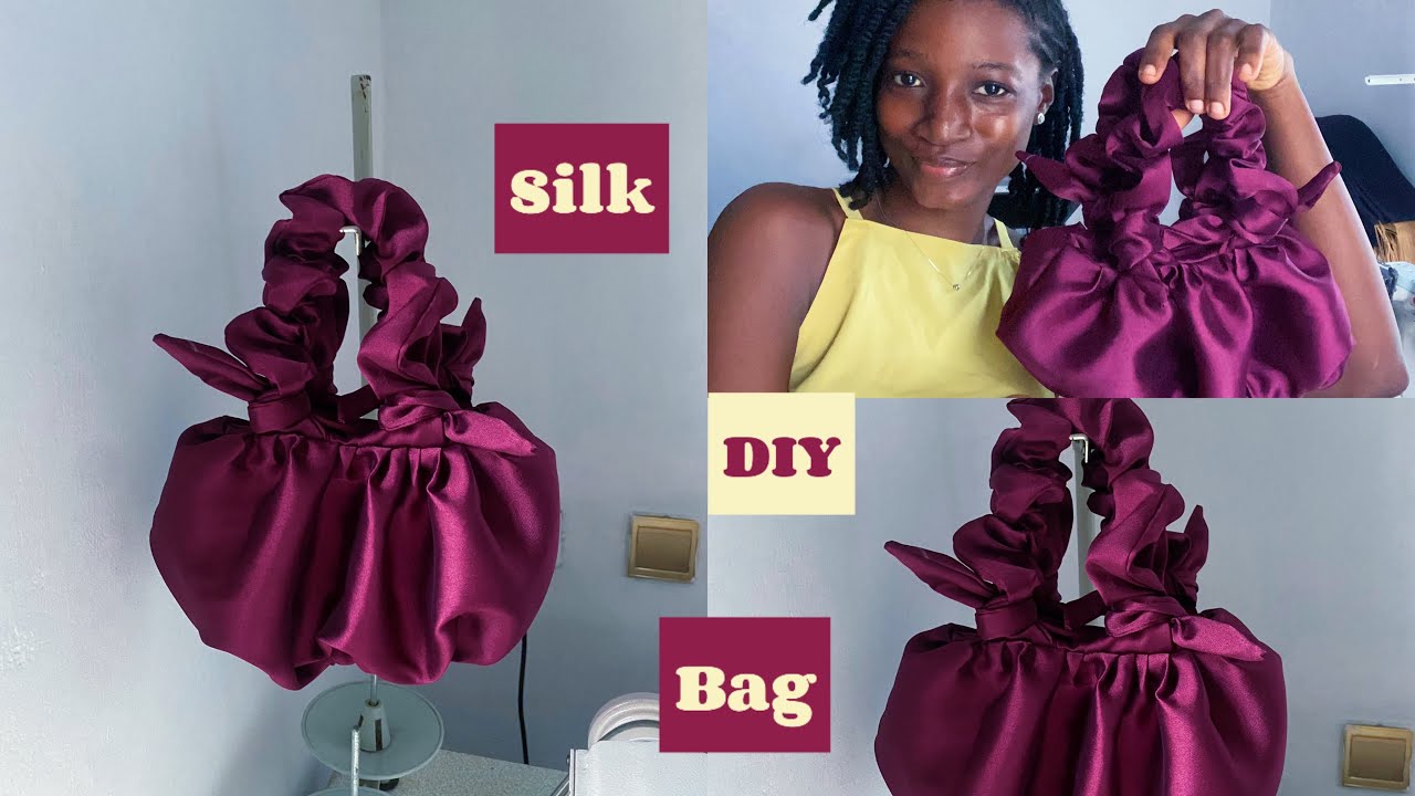 DIY: How To Sew A Silk Puffy Bag| Sewing Tutorial.#diy #sewingtutorial ...