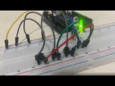"LED RGB CON BOTONES" practica #10 Mecatronica (como encender un led rgb con 3 botones en ...